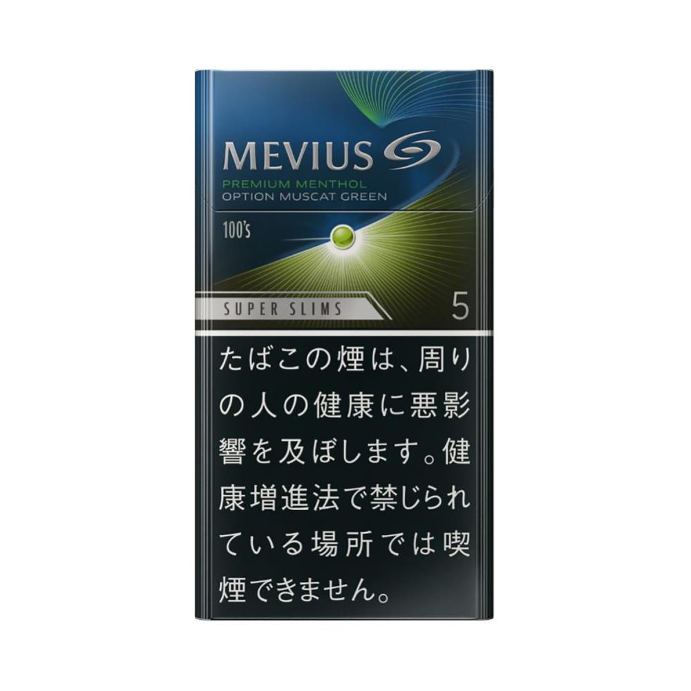 MEVIUS Premium Menthol Option Muscat Green 5 100's Slim | ANA DUTY FREE ...